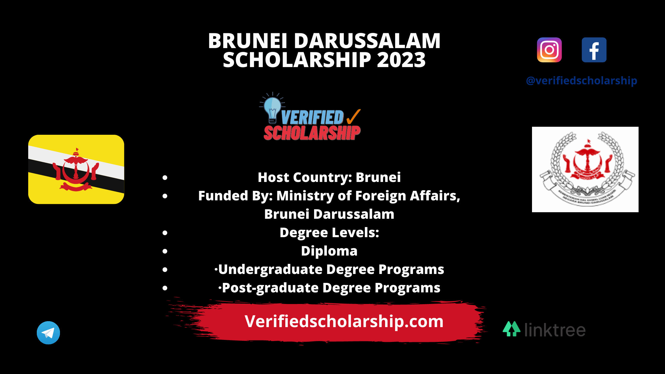 Brunei Darussalam Scholarship 2023 - Verified Scholarship