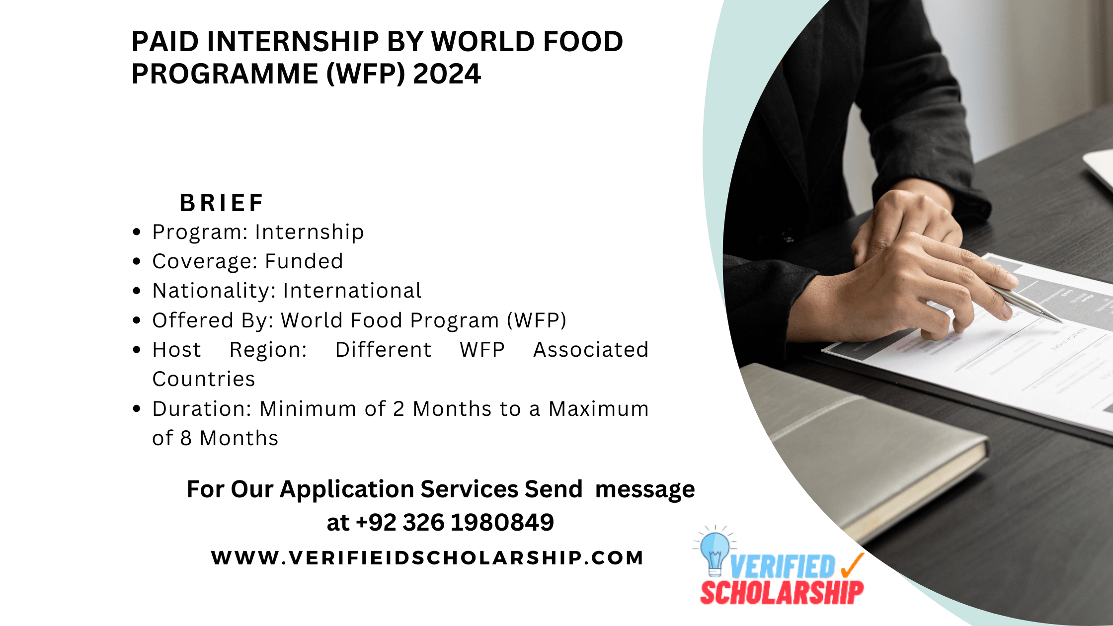 Paid Internship by World Food Programme (WFP) 2024 - Verified Scholarship
