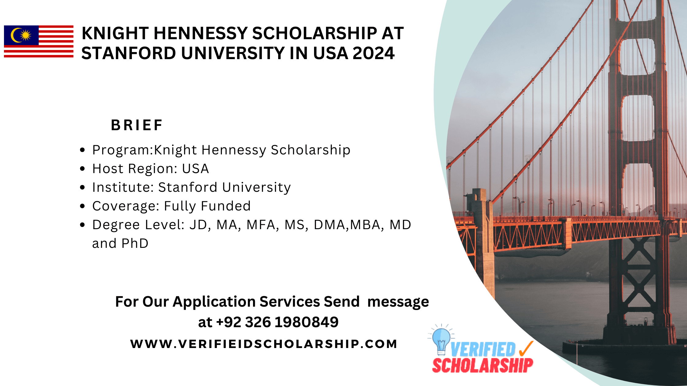 Knight Hennessy Scholarship at Stanford University in USA 2024 - Verified Scholarship