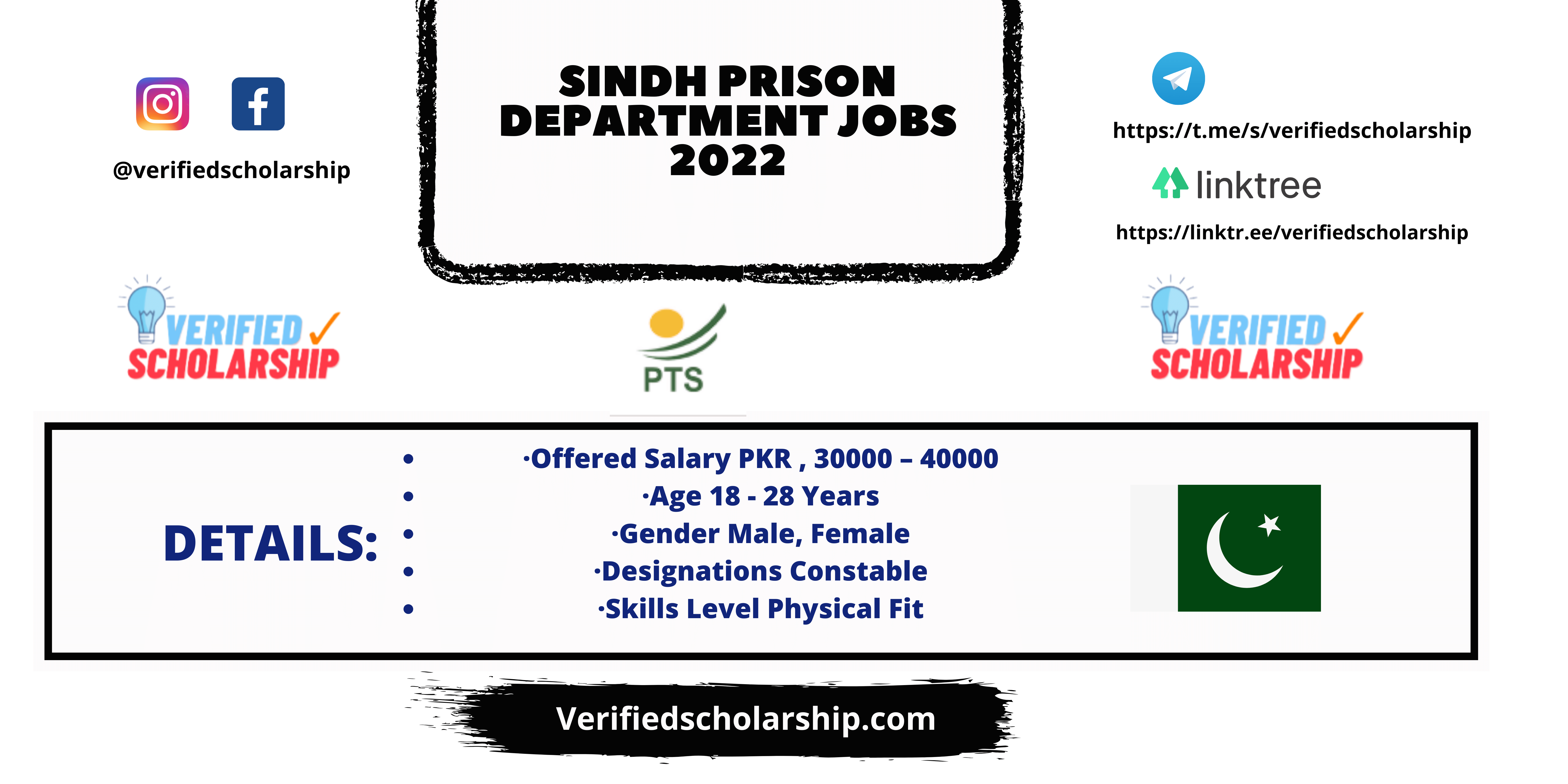 Sindh Prison Department Jobs 2022 - Verified Scholarship