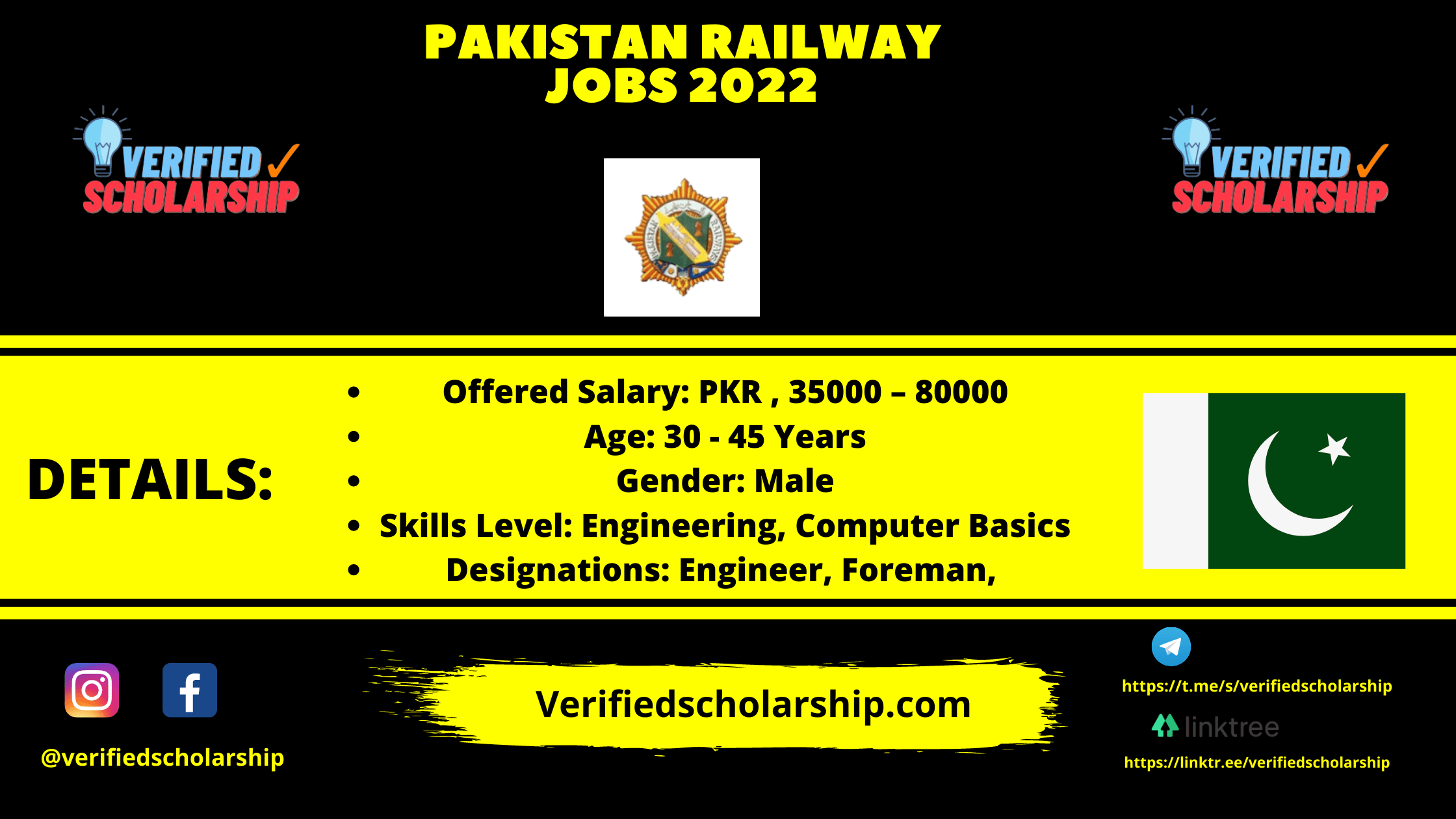 Pakistan Railway Jobs 2022 - Verified Scholarship