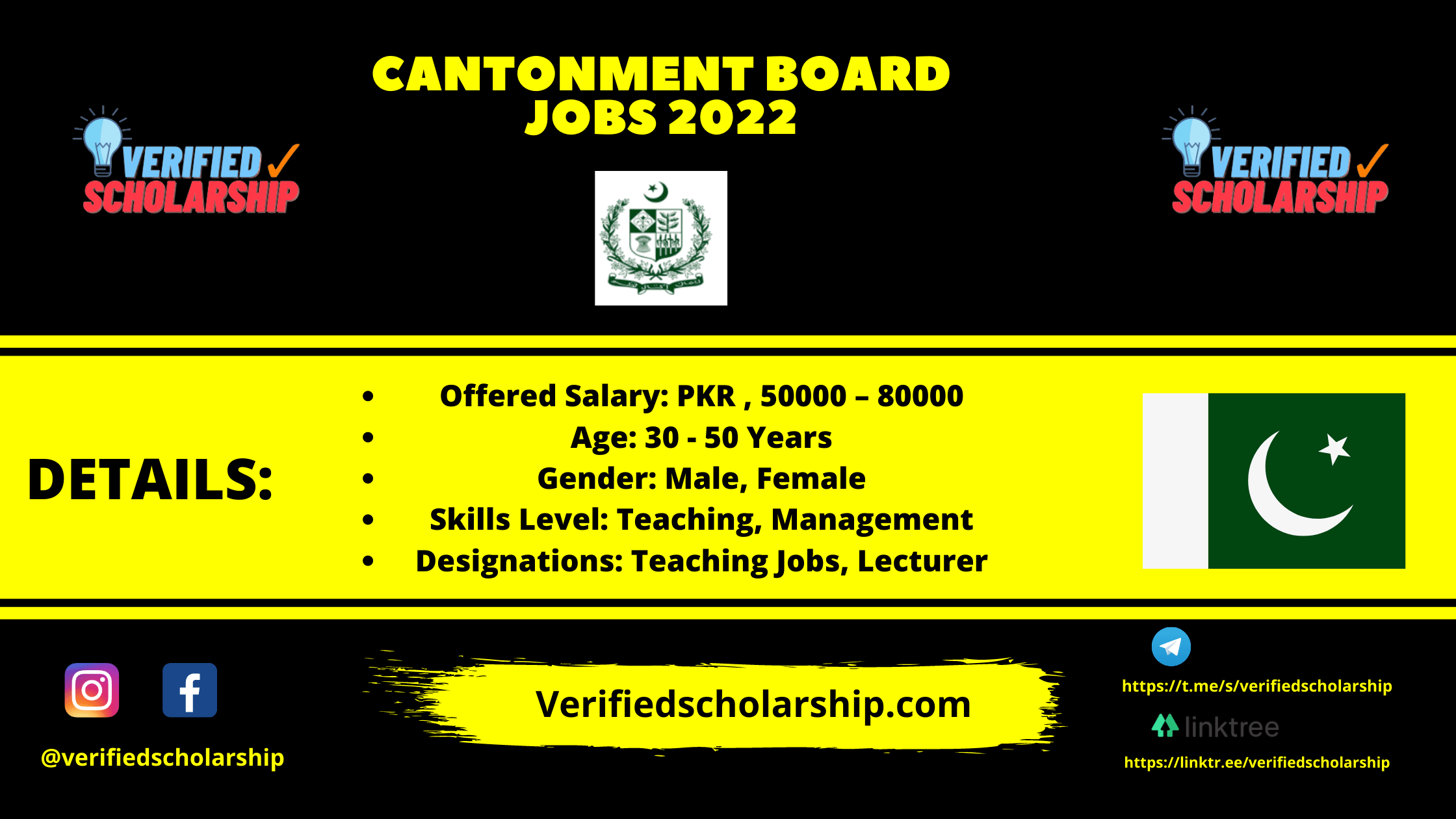 Cantonment Board Jobs 2022 - Verified Scholarship