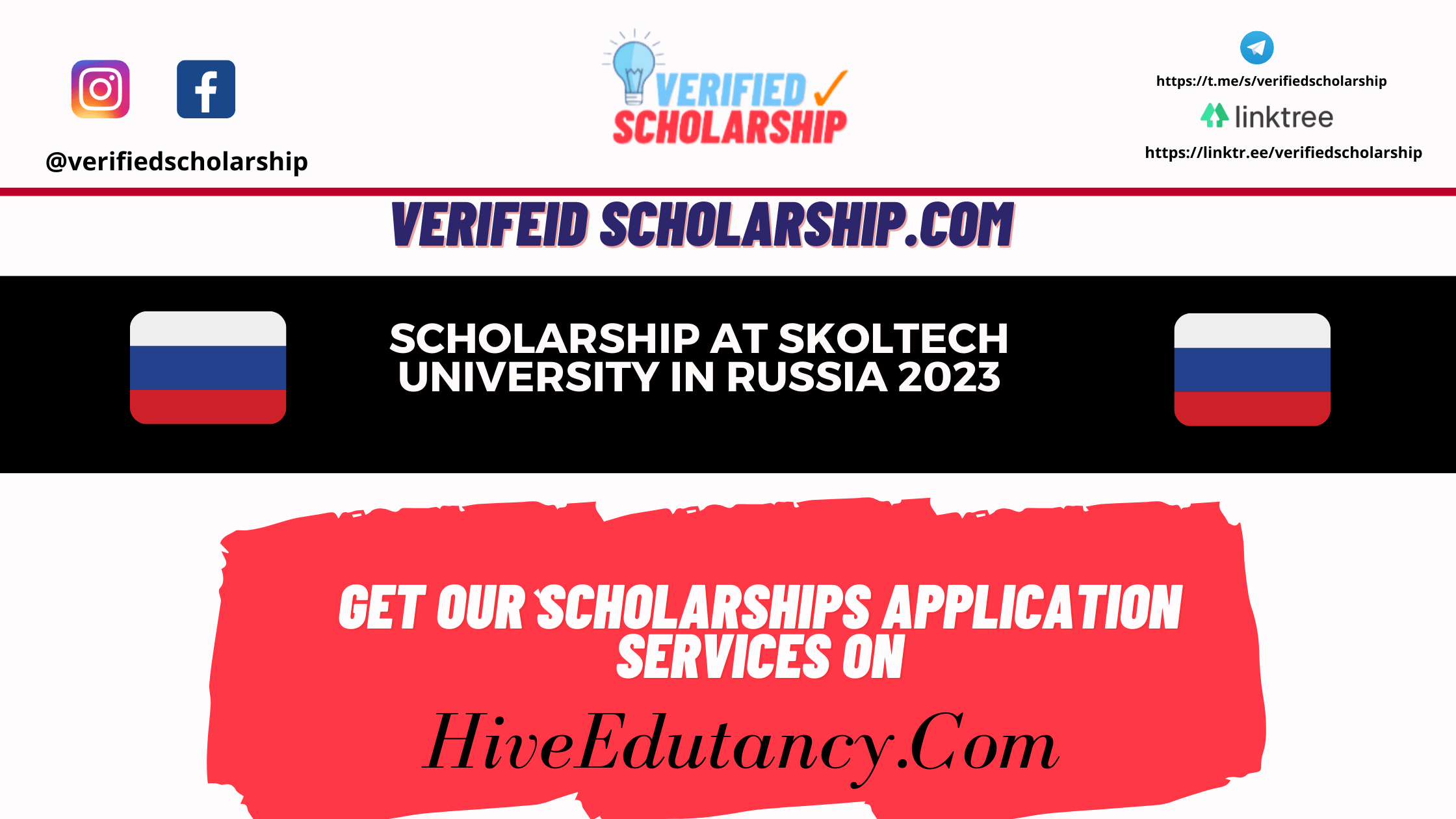 Scholarship at Skoltech University Russia - Verified Scholarship