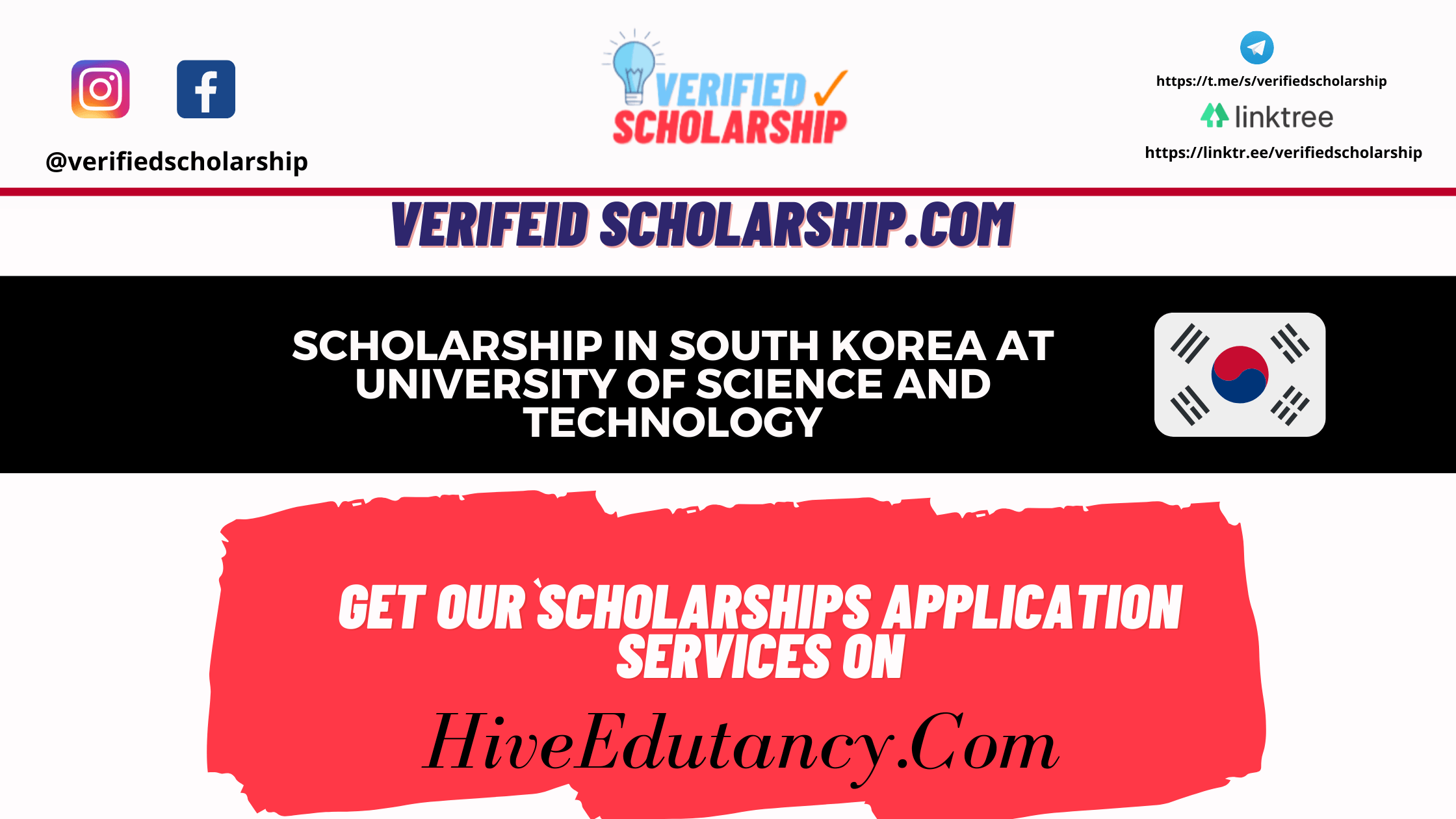 Scholarship in South Korea at University of Science and Technology ...