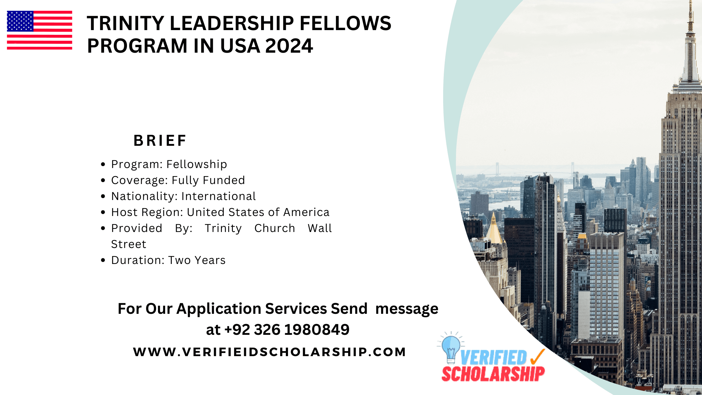 Trinity Leadership Fellows Program in USA 2024 - Verified Scholarship