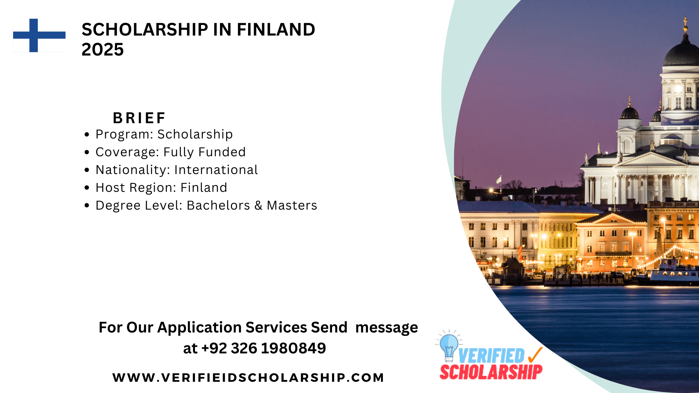 Scholarship in Finland 2025 - Verified Scholarship