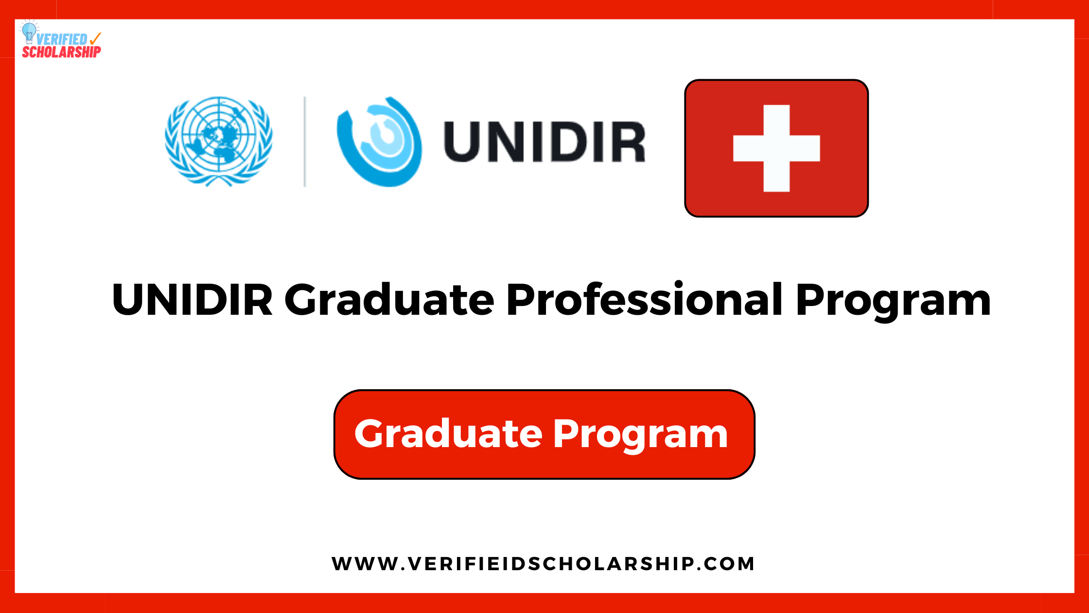 UNIDIR Graduate Professional Program 2025 - Verified Scholarship