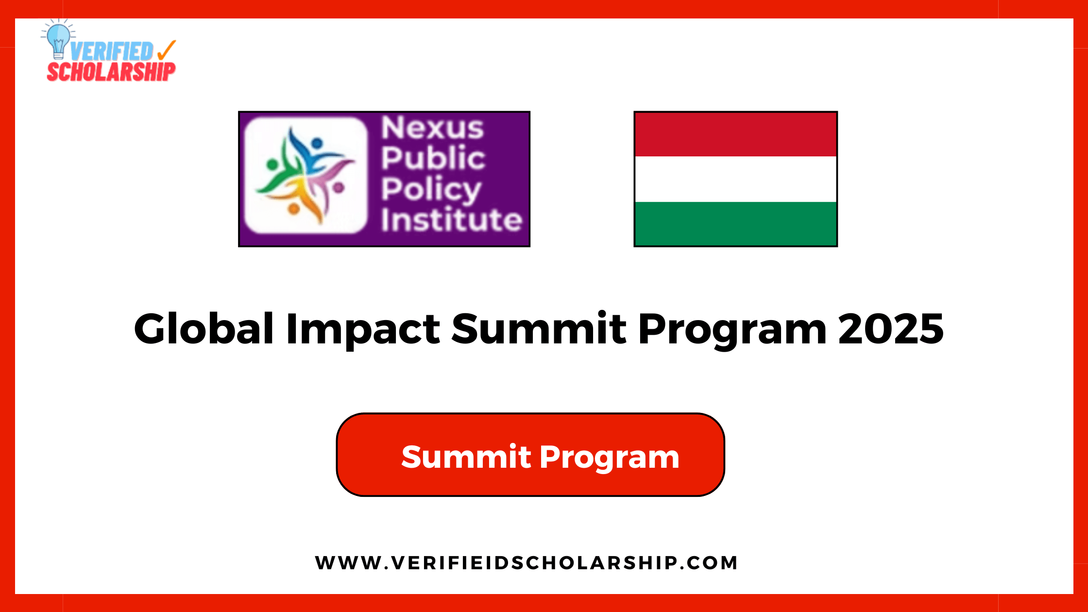 Global Impact Summit Program 2025 in Budapest - Verified Scholarship
